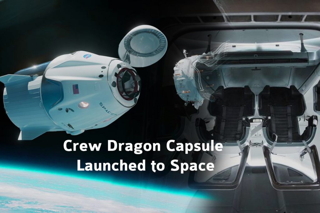 Crew Dragon Capsule Launched from SpaceX for NASA Astronauts Test