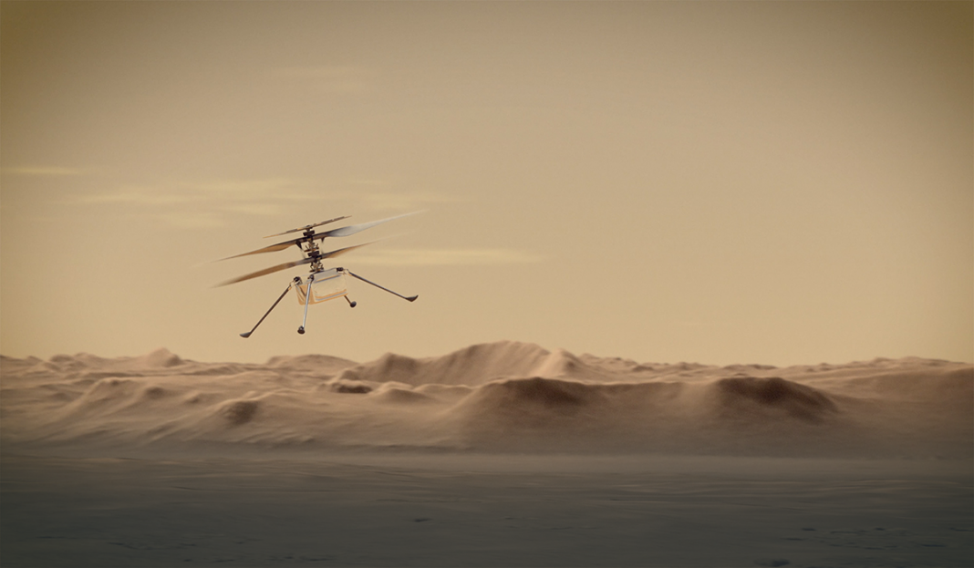 NASA's helicopter Ingenuity successfully completed historic first flight