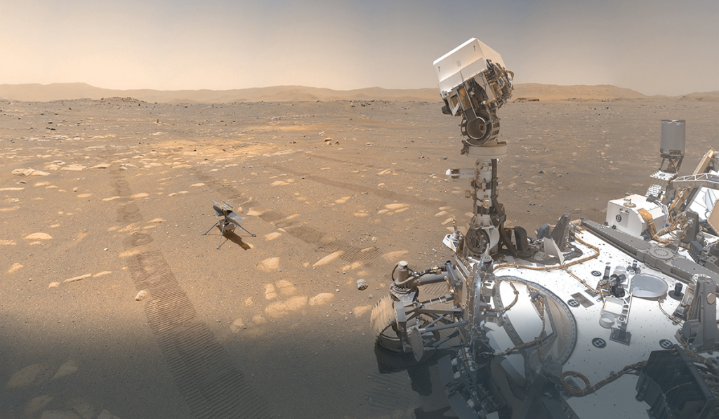 NASA's helicopter Ingenuity successfully completed historic first flight